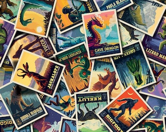 Cryptids Cotton Fabric Panel Legends of the U.S. National Parks Believe ...