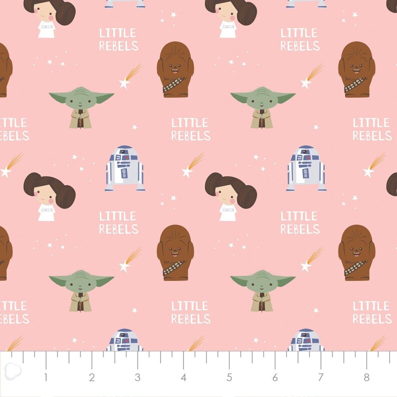Star Wars Cotton Fabric by the Yard Character Nursery - Etsy