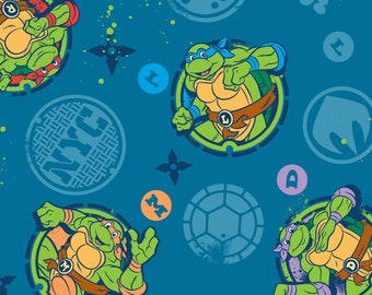 Teenage Mutant Ninja Turtles Comic Books TMNT 100% Cotton Fabric, Fat ...