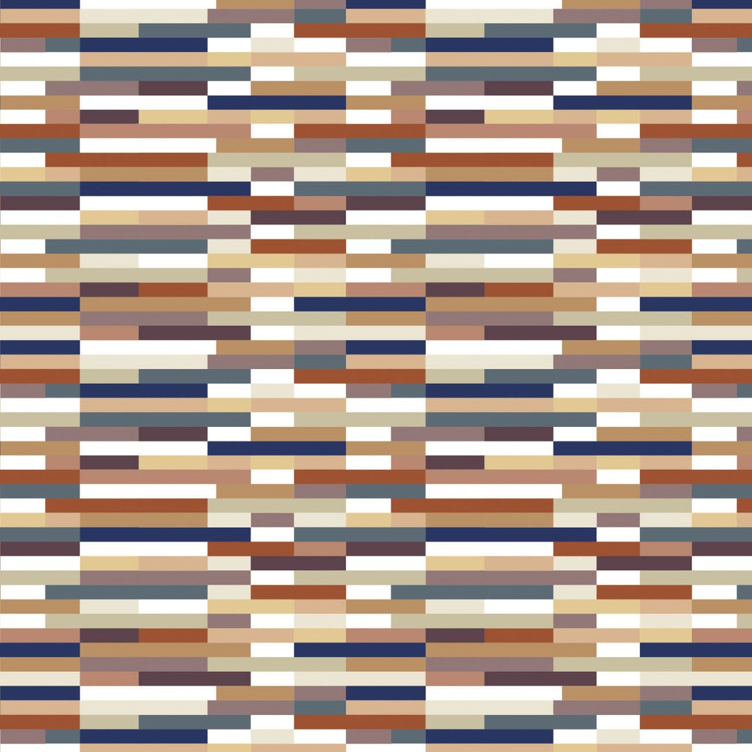 Geometric Cotton Fabric by the Yard - Como Tremezzo Neutral - Camelot ...