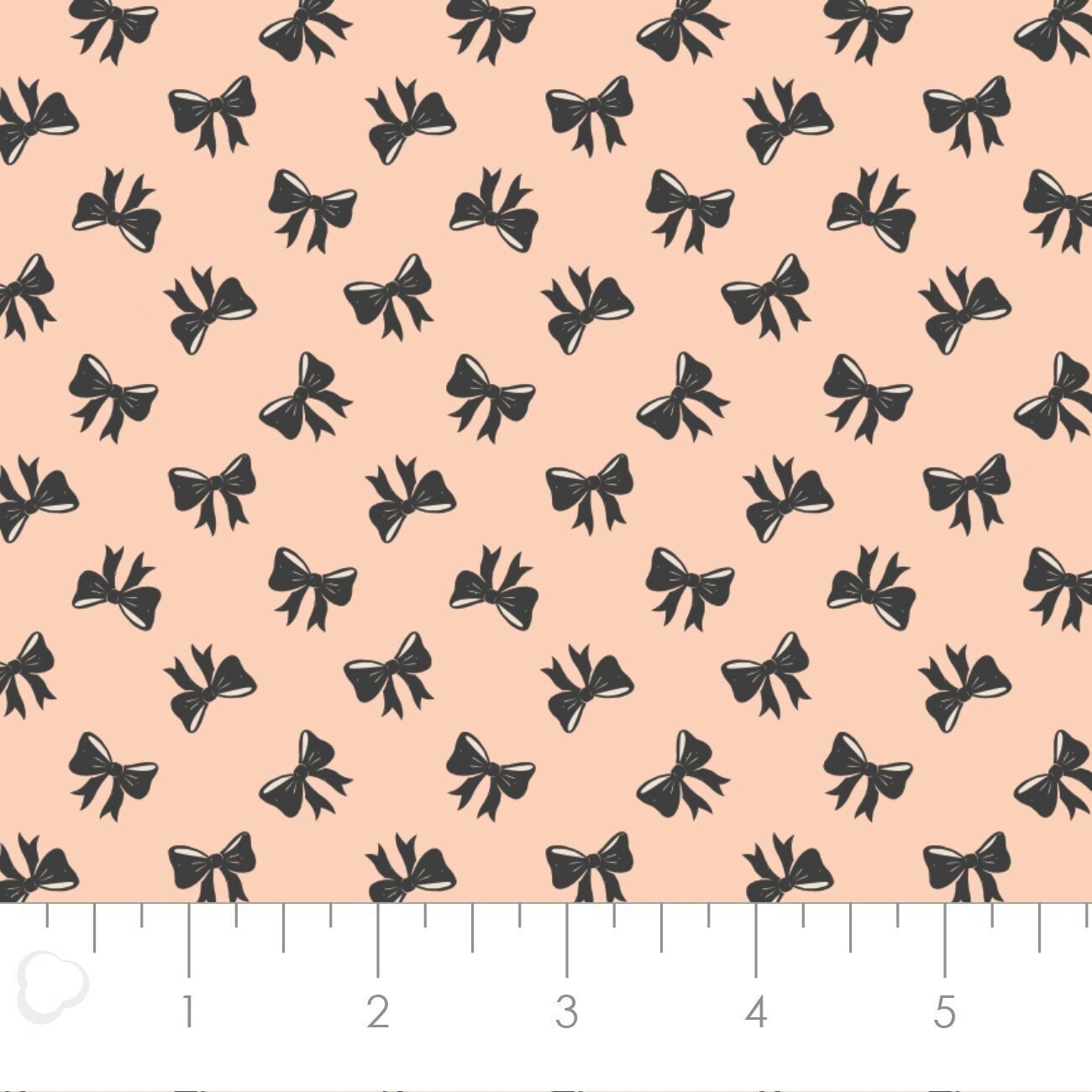 Bow Cotton Fabric by the Yard Home Sweet Home Bows Blush - Etsy
