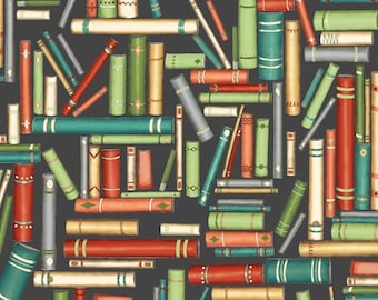 Book Cotton Fabric | Etsy