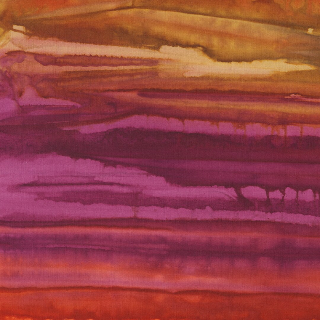 Batik Cotton Fabric by the Yard Color Crush Batik Sunrise Moda 4363-13 ...