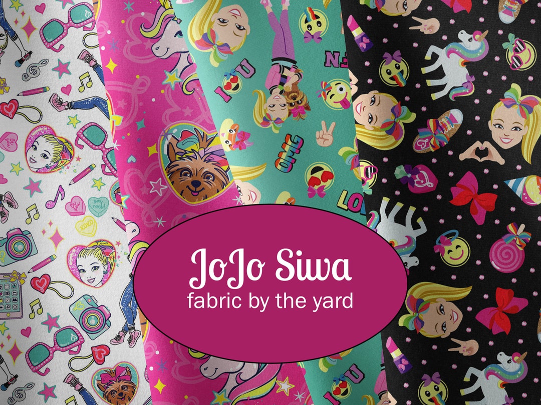 Jojo Siwa Cotton Fabric by the Yard Jojo Fabric by Springs Creative - Etsy