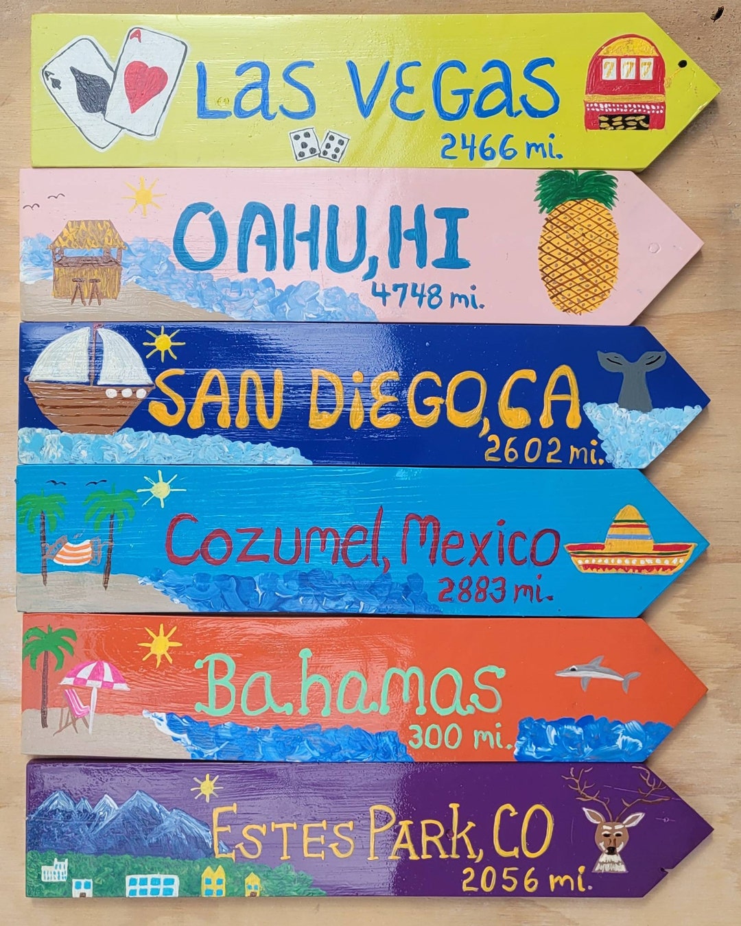 Destination Arrow Signs, Sign Post Arrows, Tropical Directional Arrows ...
