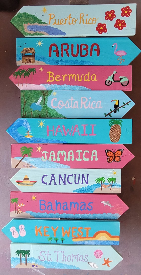 Destination Arrow Signs Sign Post Arrows Tropical Sign Post | Etsy