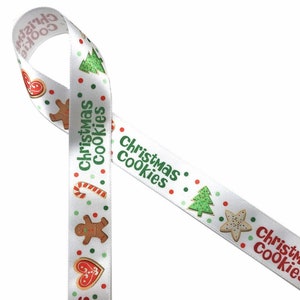 Christmas Cookies Ribbon for Bakers, Platters, Gifts, Favors, Swaps ...