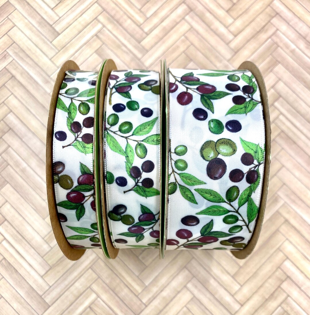 Olive Branch Ribbon: Antique White Satin, Sewing & Crafting - Etsy