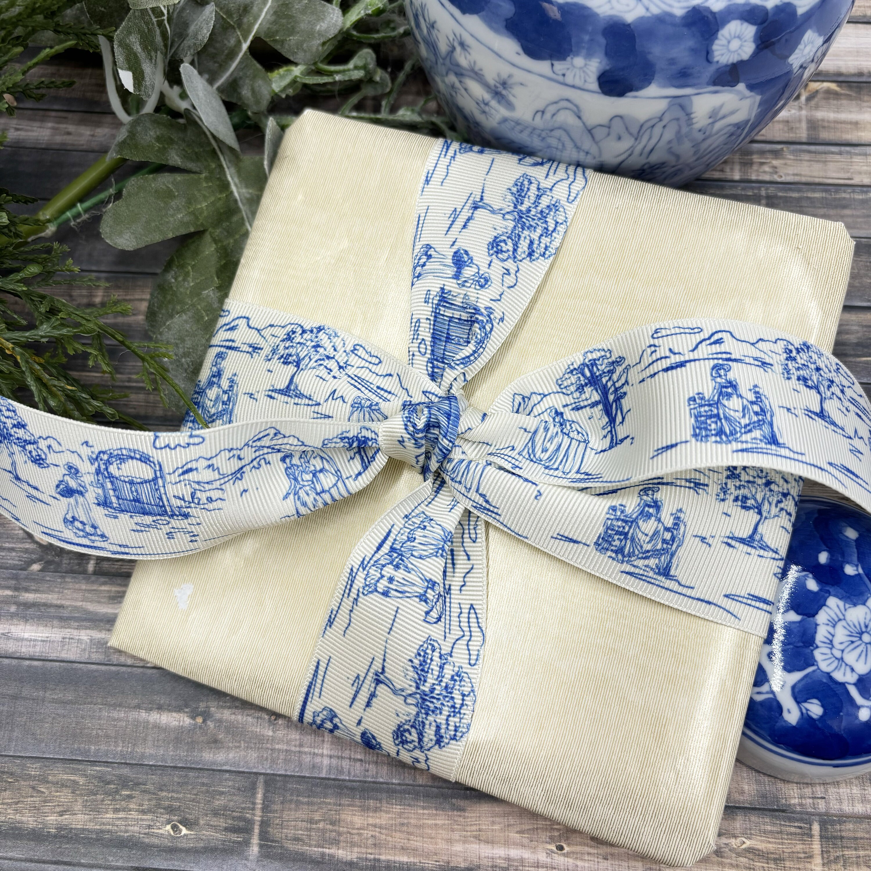 French Toile Ribbon in Red, Black and Blue Ideal for Trimmings, Hat ...