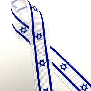 Israeli Flag Ribbon for Hanukkah Gifts, Bar Mitzvah, Bat Mitzvahs, Gift ...