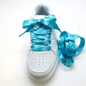 Satin Shoelaces Snowflake Print Ideal for Hip Hop Dance, Dance Team ...