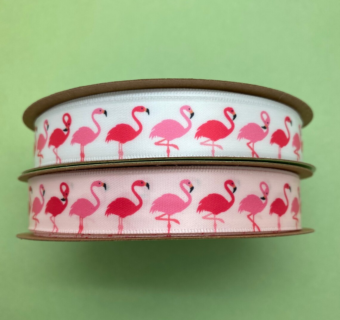 Flamingo Ribbon Fun for Beach Parties, Summer Party, Gift Wrap, Party ...