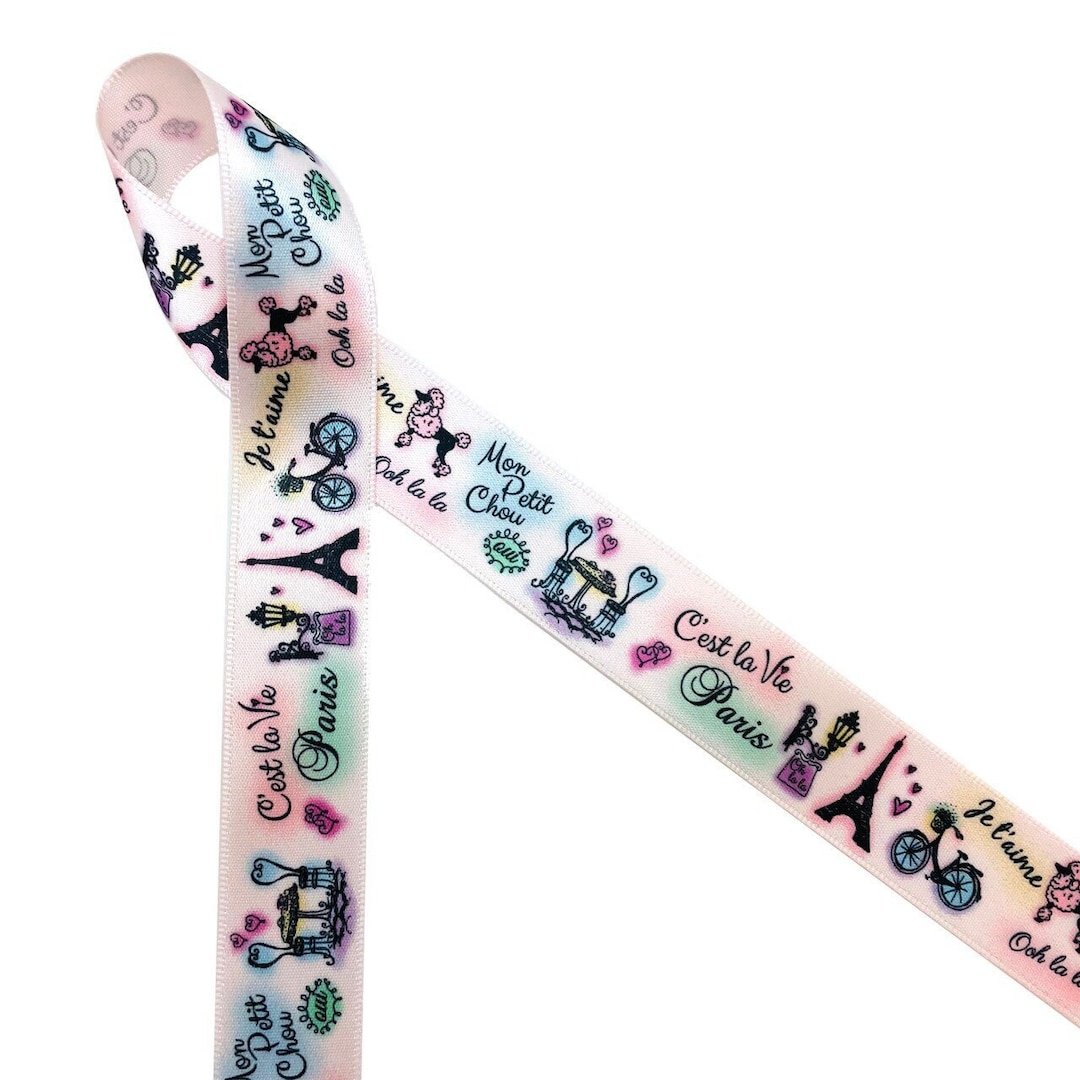 Paris Ribbon Eiffel Tower for Bridal Showers, Gift, Gift Baskets, Party ...