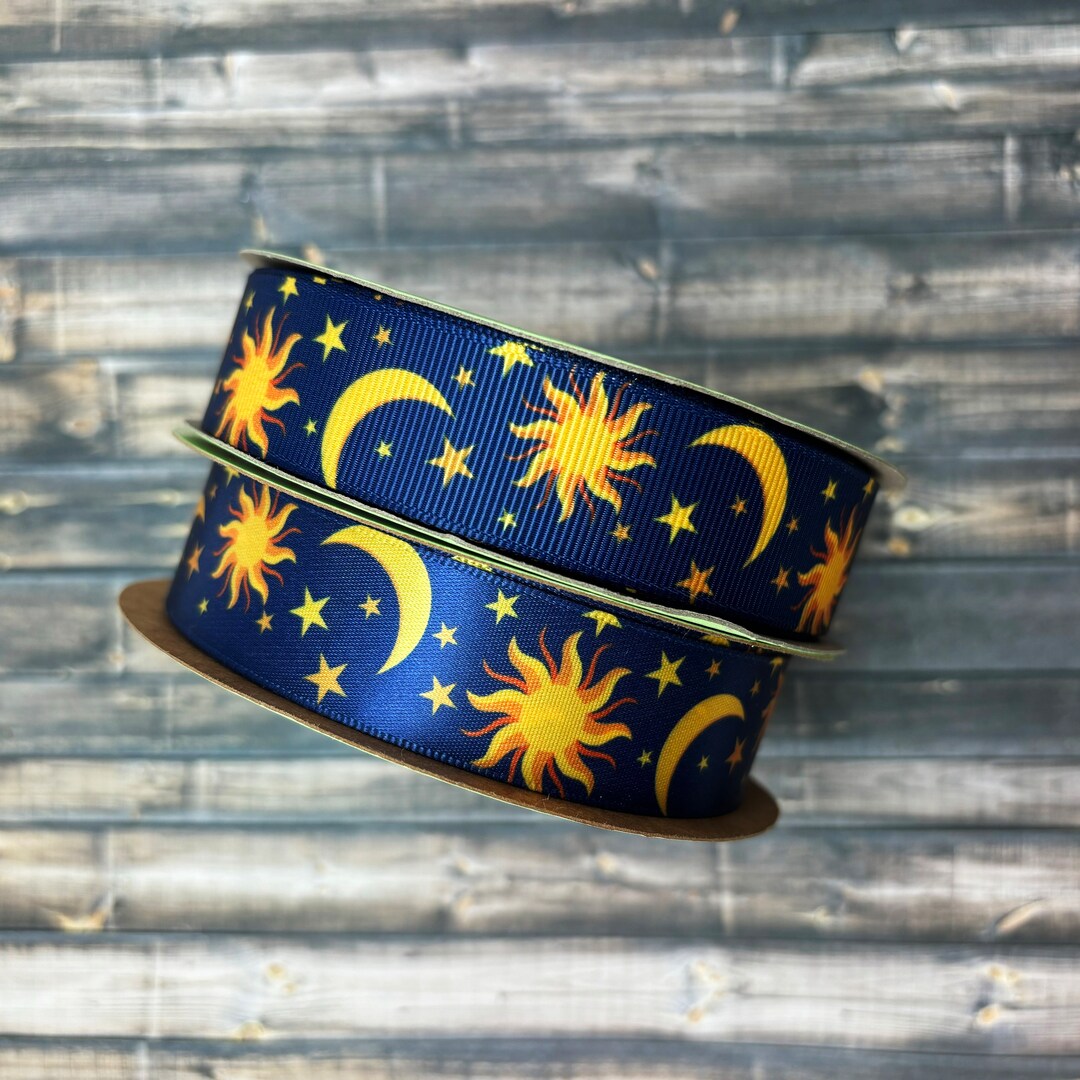 Celestial Ribbon Sun, Moon, Stars Mystic Themed, Gifts, Crafts ...