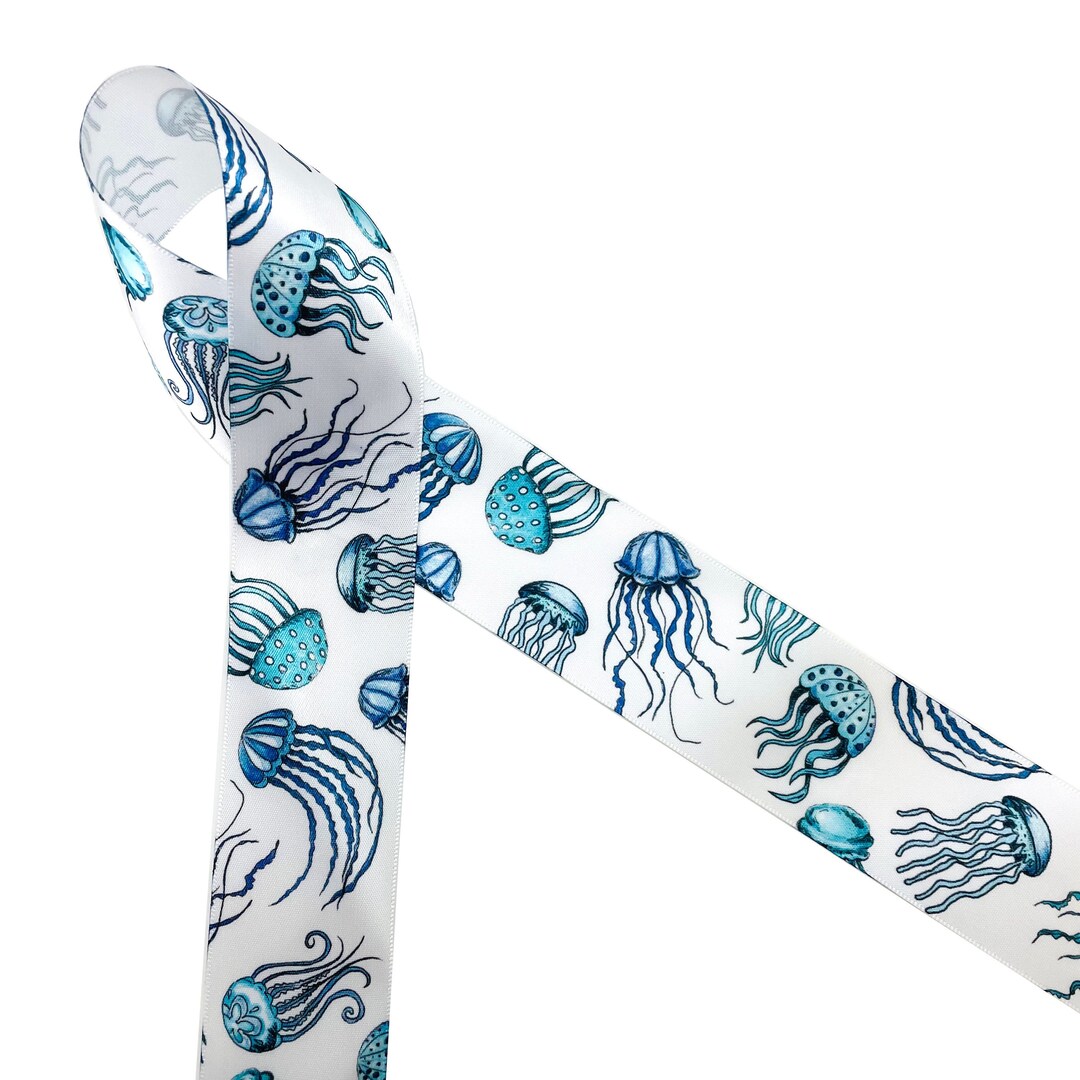 Jellyfish Ribbon for Summer Parties, Gift Wrap, Gift Baskets, Table ...