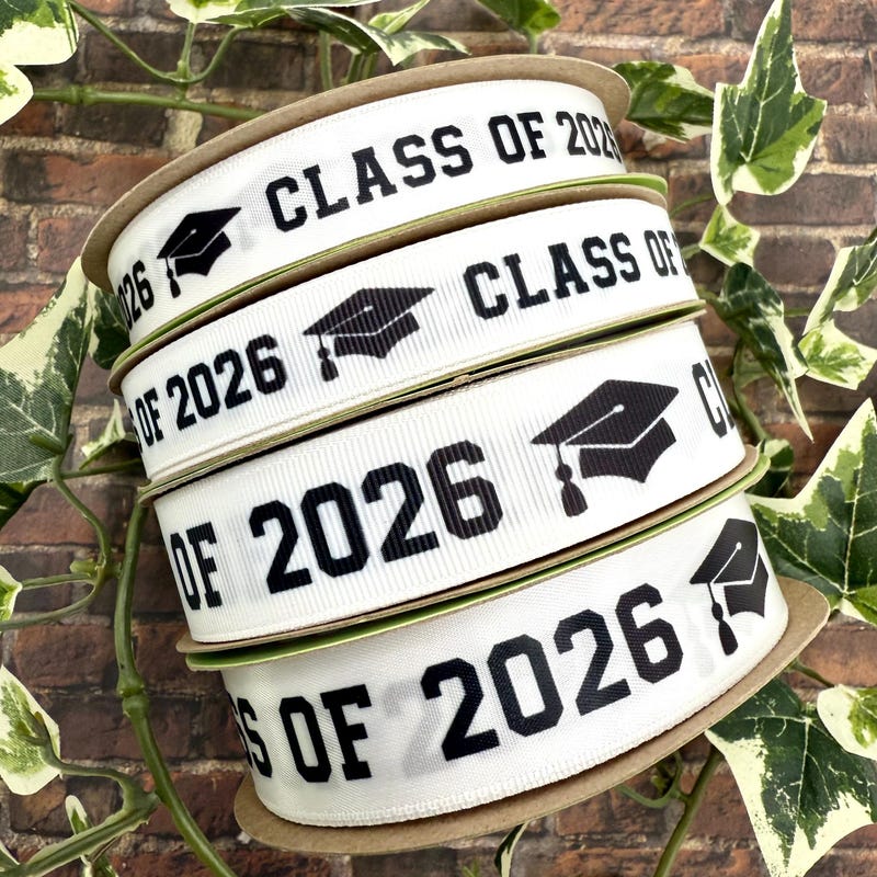 Ribbon Class of 2026 - Etsy