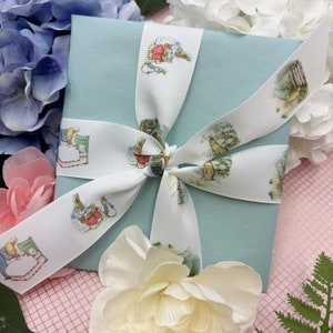 Rabbit Ribbon for Nursery, Baby Showers, Baby Gifts, Gift Wrap, Gift ...