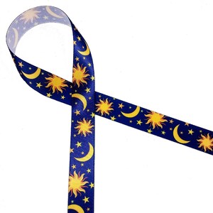 Celestial Ribbon Sun, Moon, Stars Mystic Themed, Gifts, Crafts ...