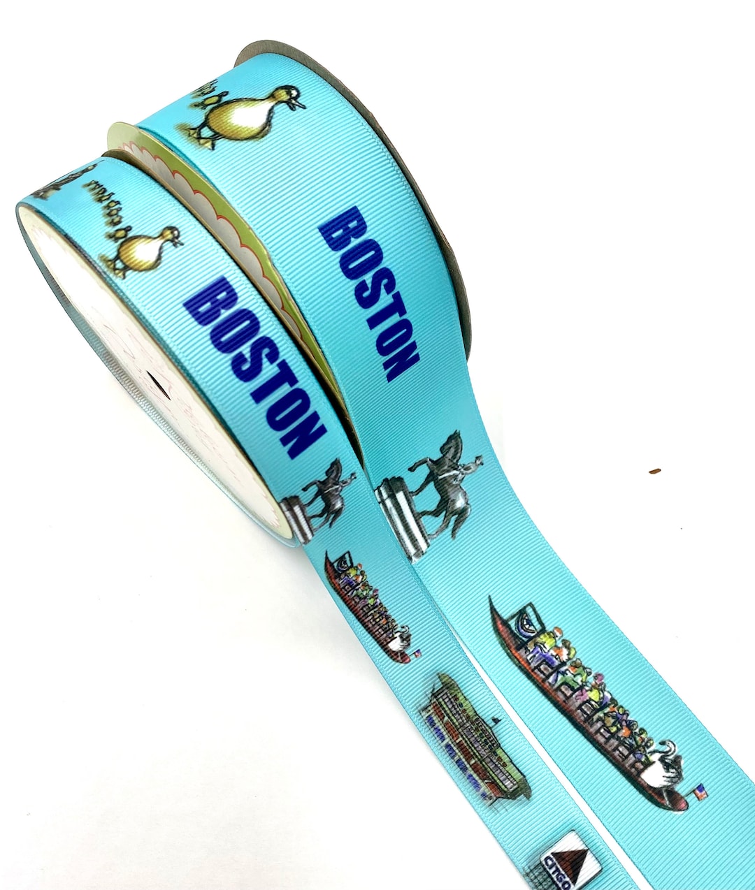 Boston Ribbon City Landmarks for Gift Wrap, Wedding Favors, Party Decor ...