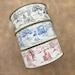 French Toile Ribbon in Red, Black and Blue Ideal for Trimmings, Hat ...