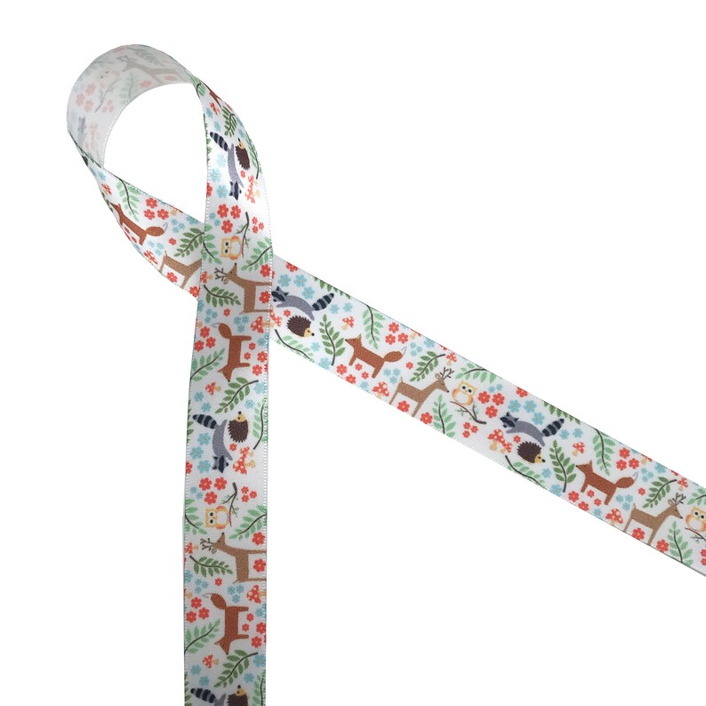 Woodland Animal Ribbon Boho Style for Baby Showers Nursery | Etsy