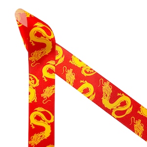 Chinese Dragon Ribbon Lunar New Year for Gift Wrap, Gift Baskets, Table ...