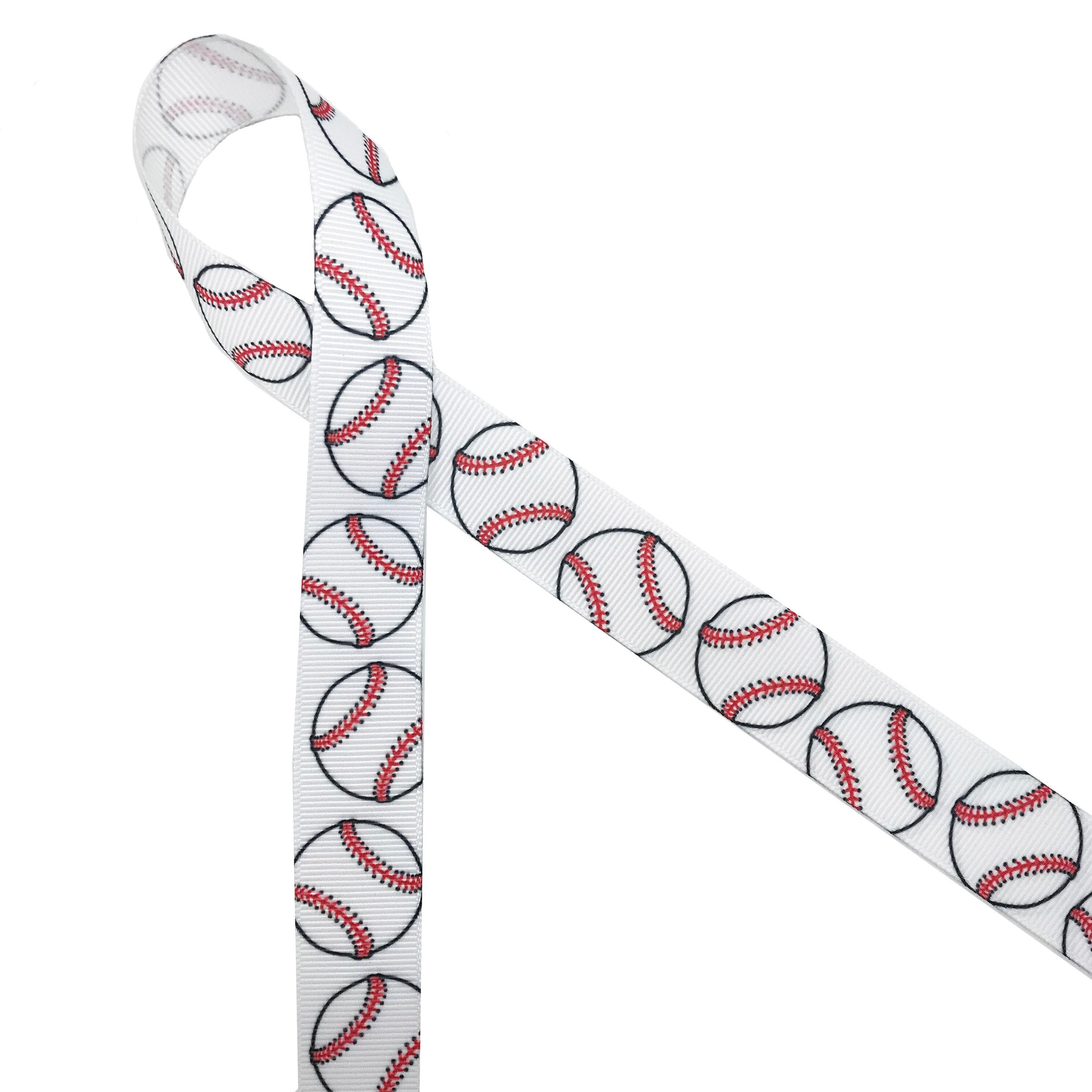 Baseball Ribbon Ideal for Gift Wrap, Gifts, Hair Bows, Awards, Favors ...