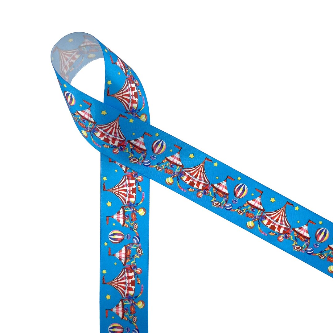 Circus Tent Ribbon: Carnival Party Decor, Gift Wrap, Crafts - 1.5 ...