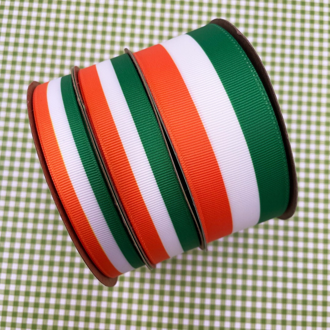 Irish Flag Ribbon Ideal for Celtic Gifts, St Patricks Day, Gift Wrap ...