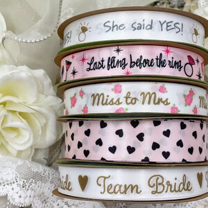 Engagement Ribbon She Said Yes! Ideal for Gift Wrap, Engagement Parties ...