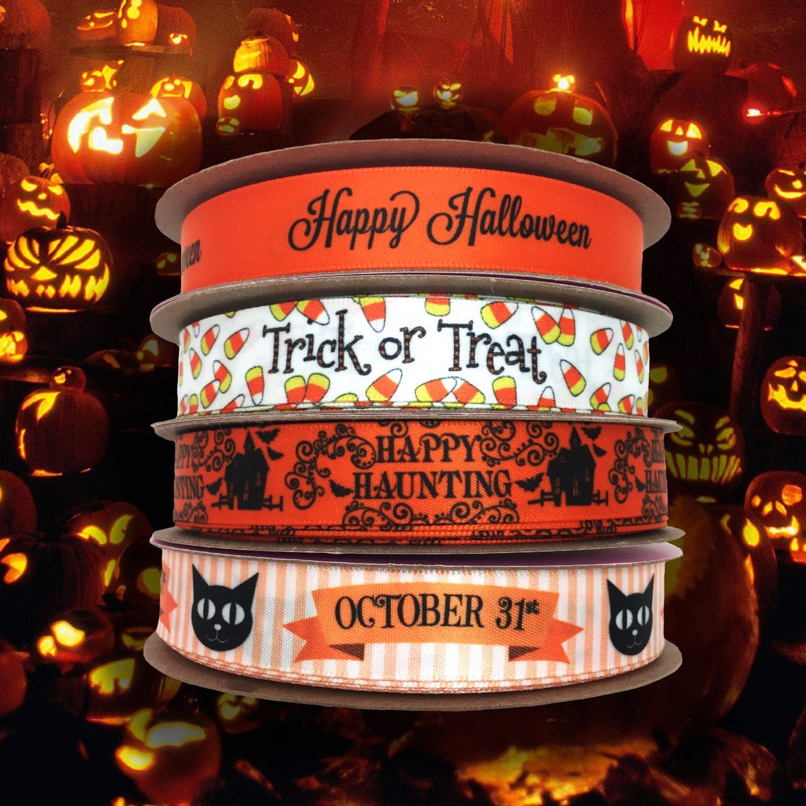 Candy Corn Ribbon Ideal for Halloween Treat Bags Party Decor - Etsy