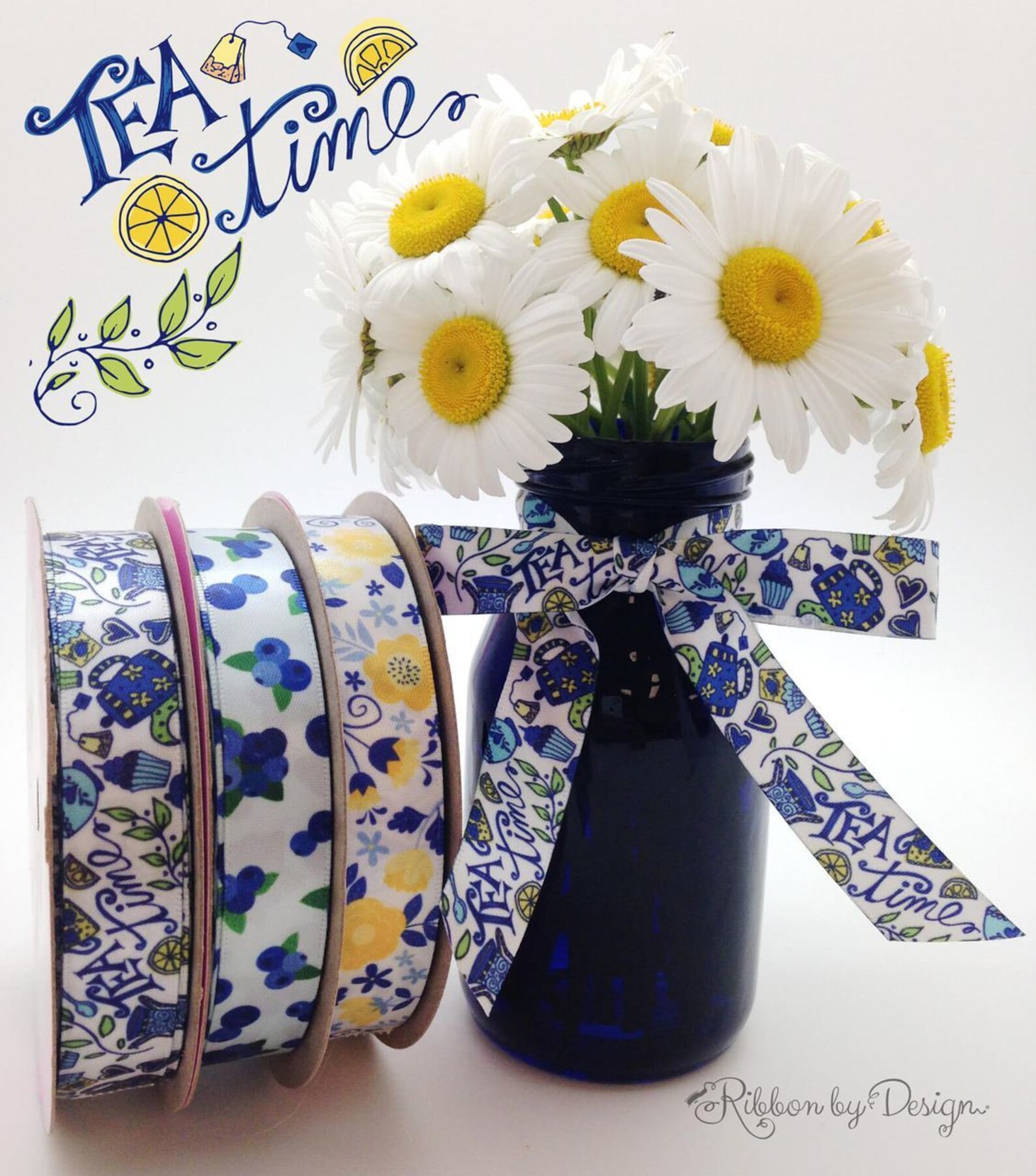 Blueberries Ribbon Ideal for Gift Wrap Jam Jars party - Etsy