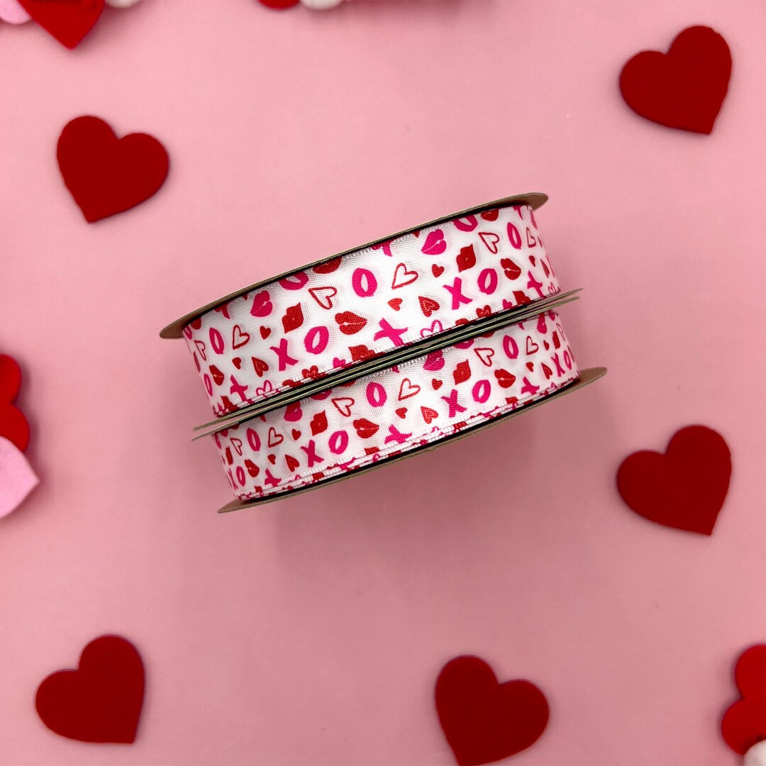 Hugs and Kisses Ribbon for Valentines Day Ideal for Gift Wrap, Gift ...