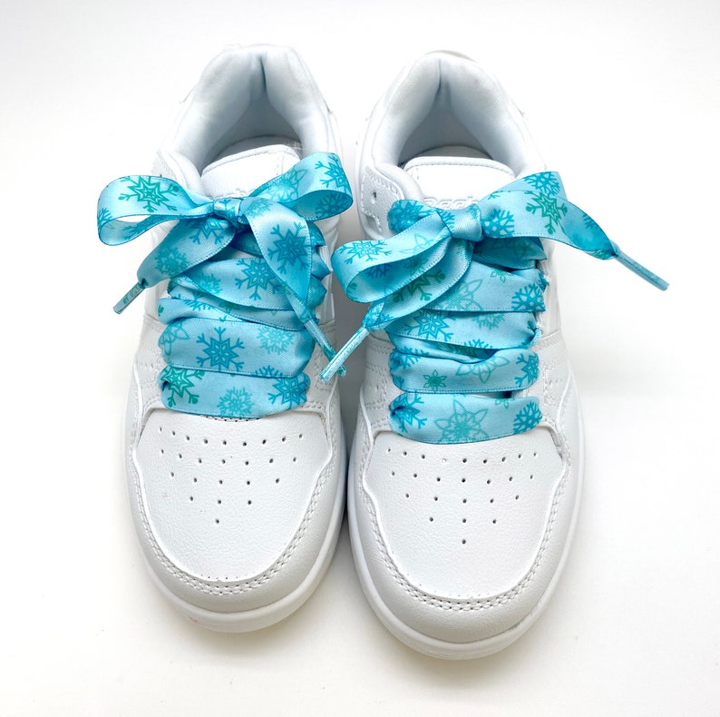 Satin Shoelaces Snowflake Print Ideal for Hip Hop Dance, Dance Team ...