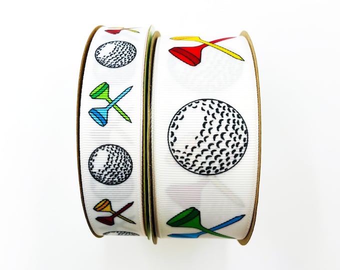 Golf Ribbon With Carts and Clubs Ideal for Tournaments, Favors, Gift ...