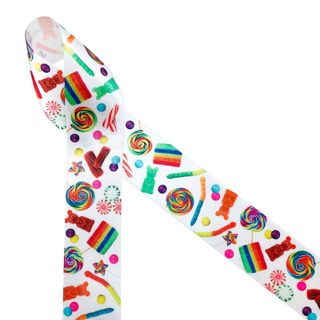 Candy Ribbon in Primary Colors for Gift Wrap, Candy Shops, Party Decor ...