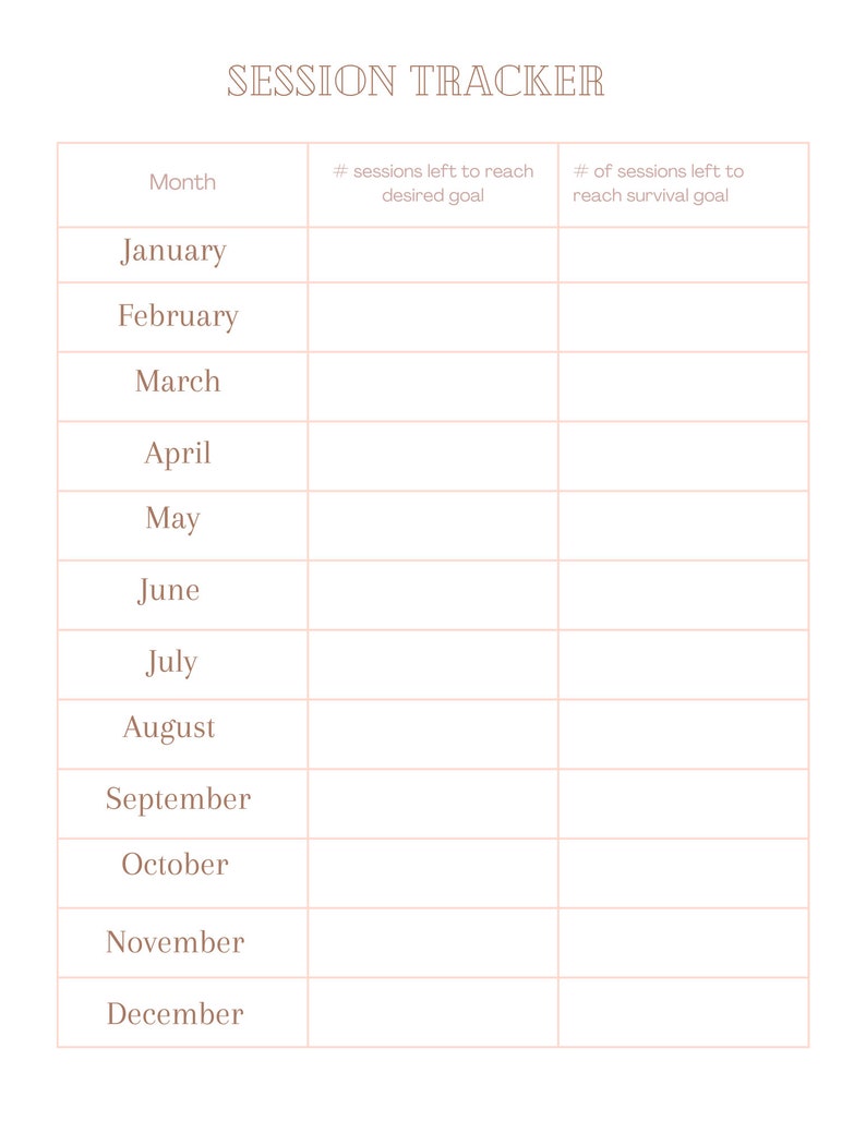 Printable Planner Templates for Therapist Business Owner Templates ...