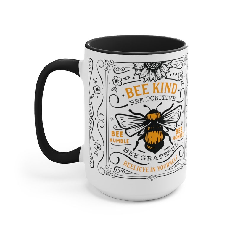 Bee Mug Bee Kind Bee Cup Bumblebee Coffee Mug Queen Bee Save - Etsy