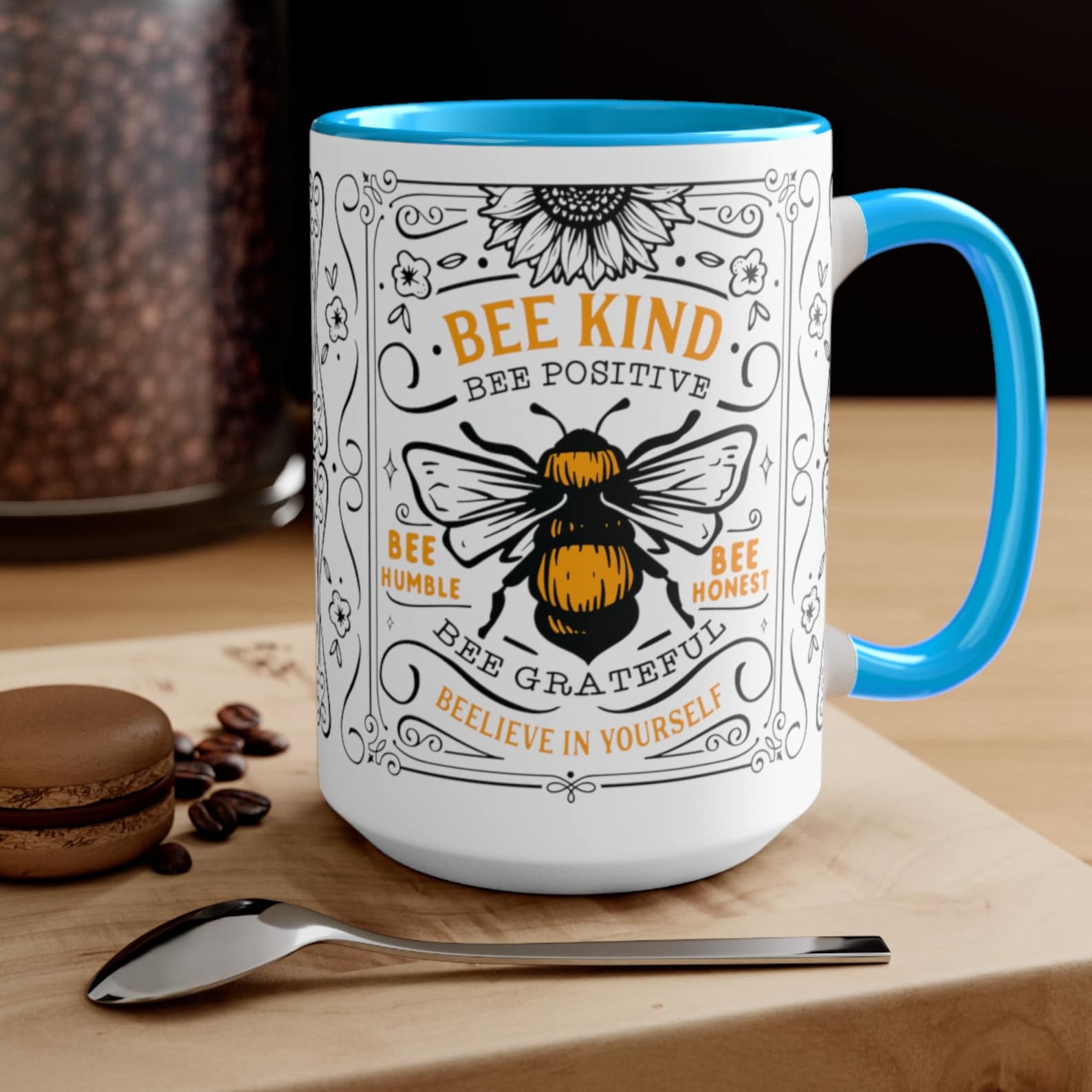 Bee Mug Bee Kind Bee Cup Bumblebee Coffee Mug Queen Bee Save - Etsy