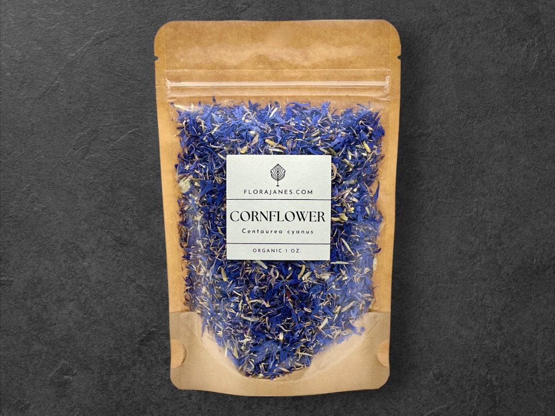 Blue Cornflower Petals for Crafts and Tea • Organic Bulk Herbs • Petal ...
