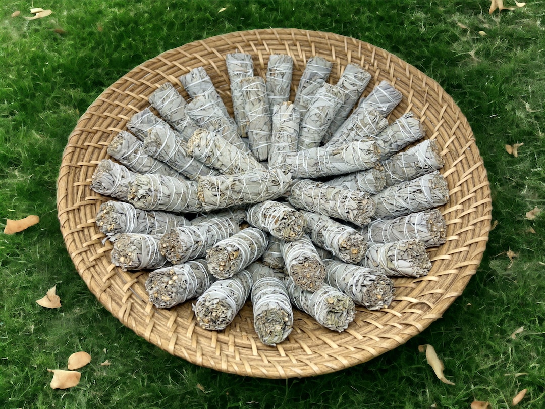 White Sage Smudge Bundles Wholesale Bulk 4 White Sage Smudge Sticks ...