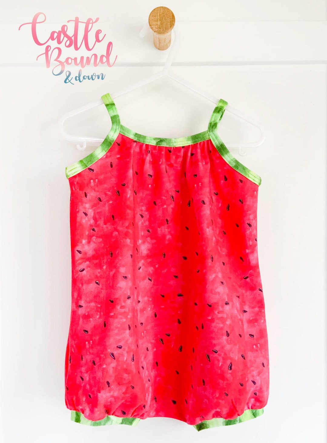 Watermelon Romper, Summer Romper for Kids, Custom Watermelon Outfit for ...