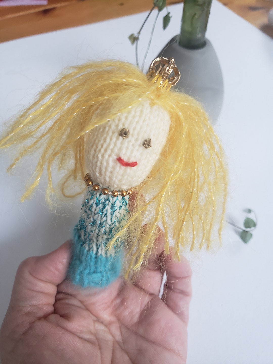 Finger Puppet Princess Sissi Hand Knitted - Etsy
