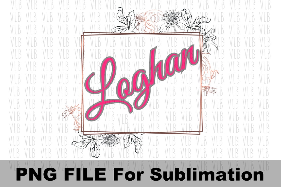 CUSTOM VINE and NAME Sublimation Png File Submit up to 2 - Etsy