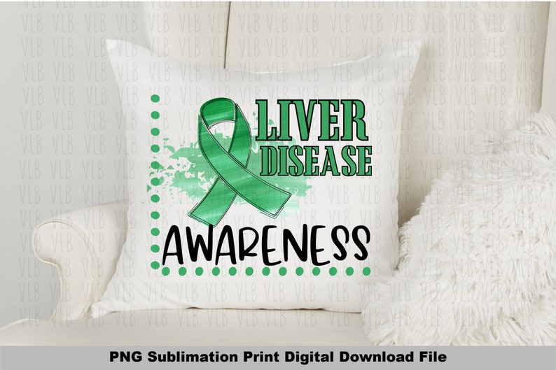 LIVER DISEASE AWARENESS Green Ribbon Clipart Cancer - Etsy