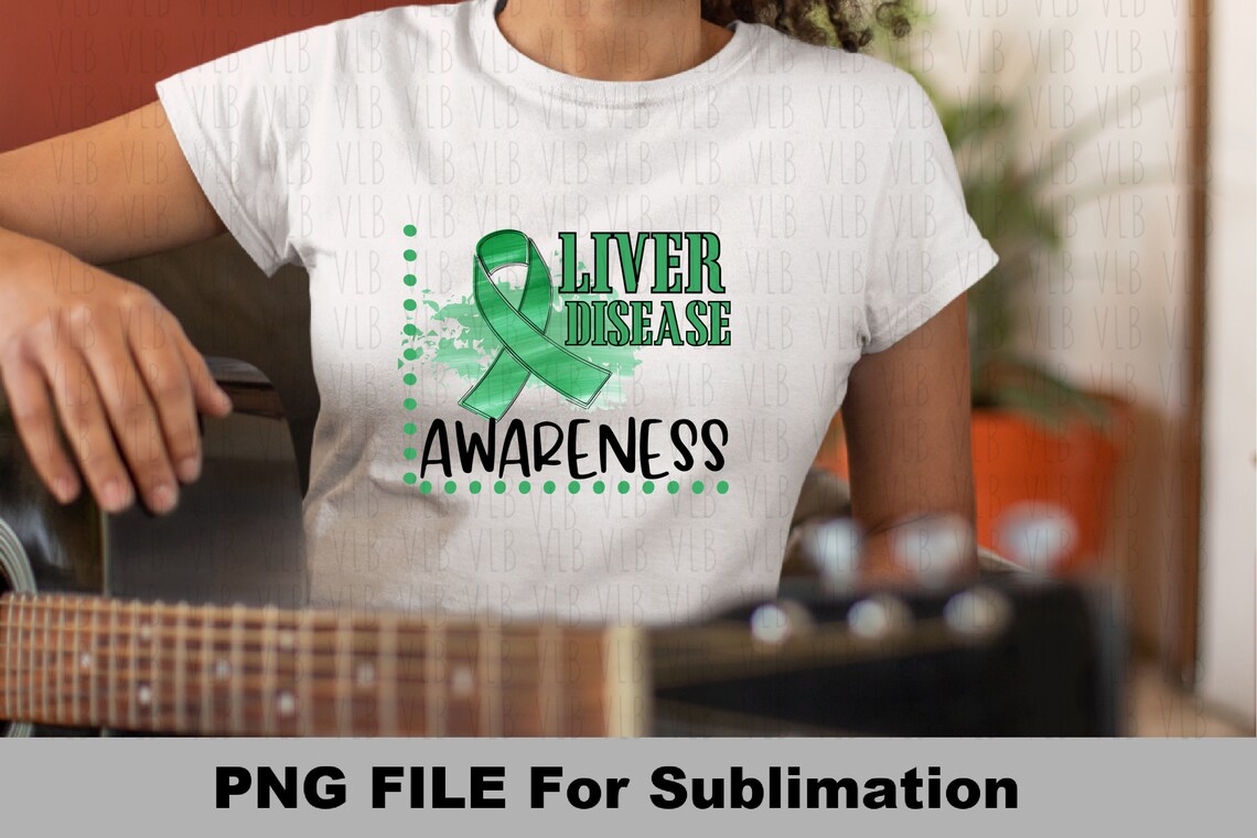 LIVER DISEASE AWARENESS Green Ribbon Clipart Cancer | Etsy
