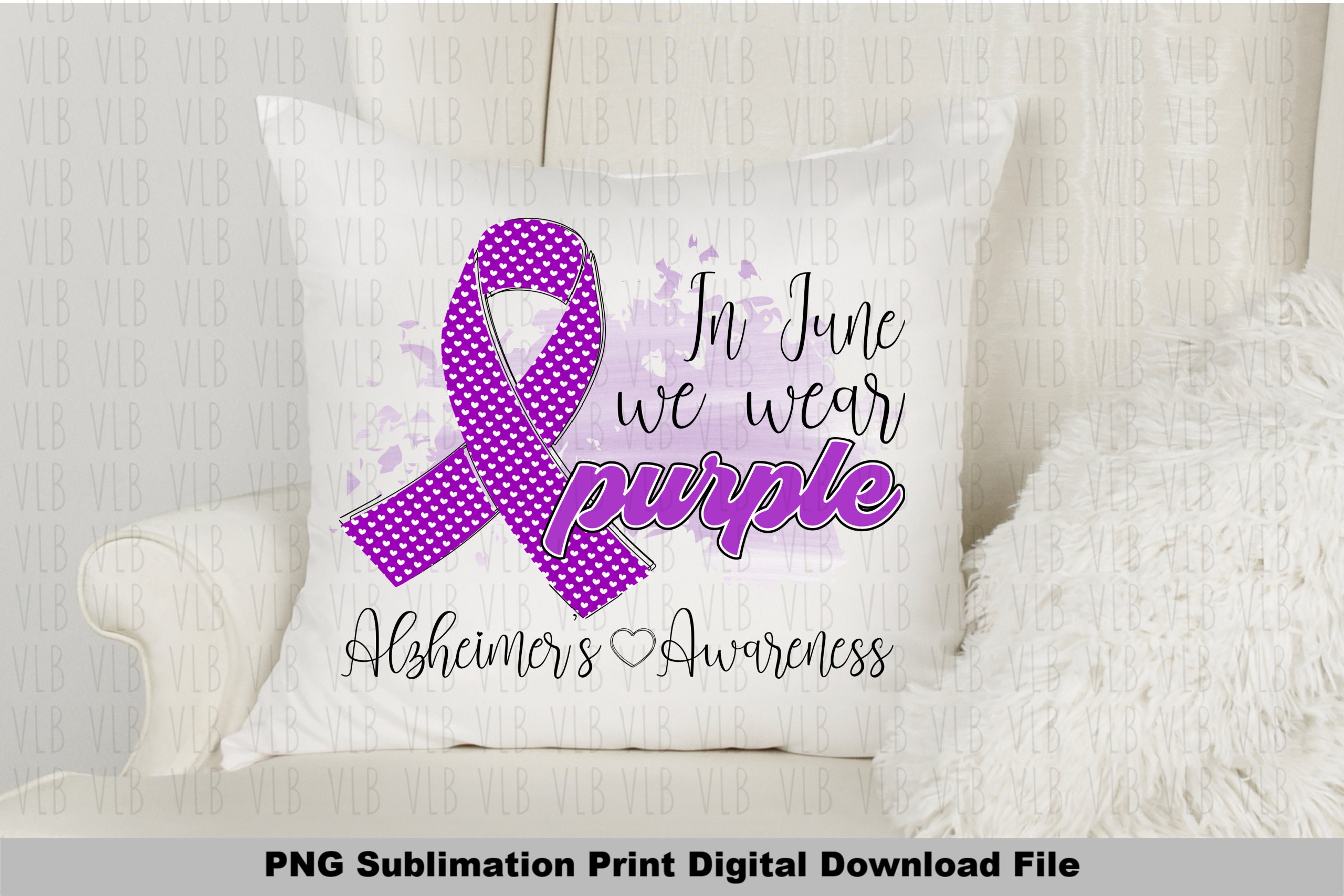 ALZHEIMERS AWARENESS MONTH - in June We Wear Purple Support Ribbon ...