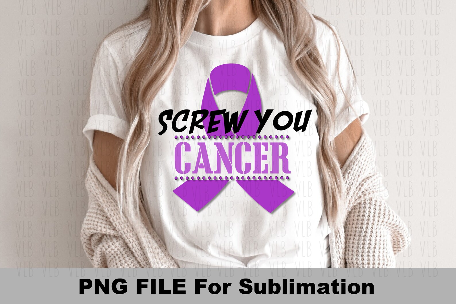AWARENESS RIBBON Screw You Cancer Pancreatic Cancer - Etsy