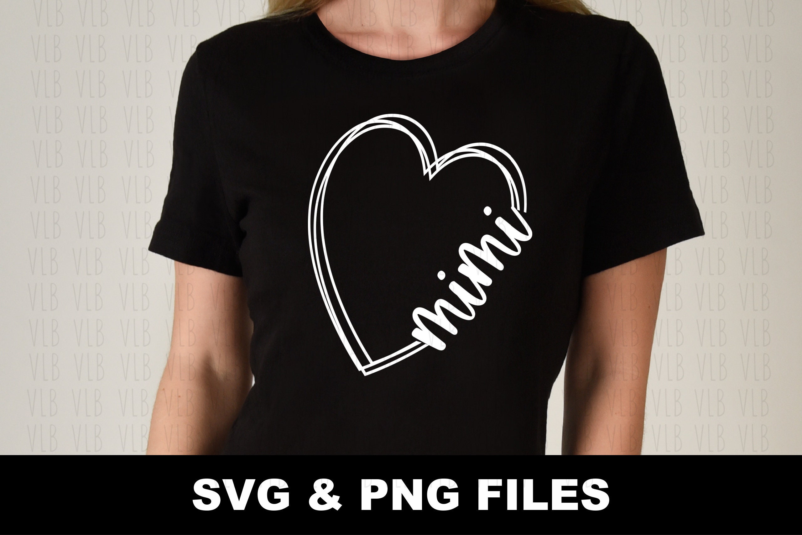 MIMI HEART FRAME Svg and Png Cricut and Silhouette Designer - Etsy