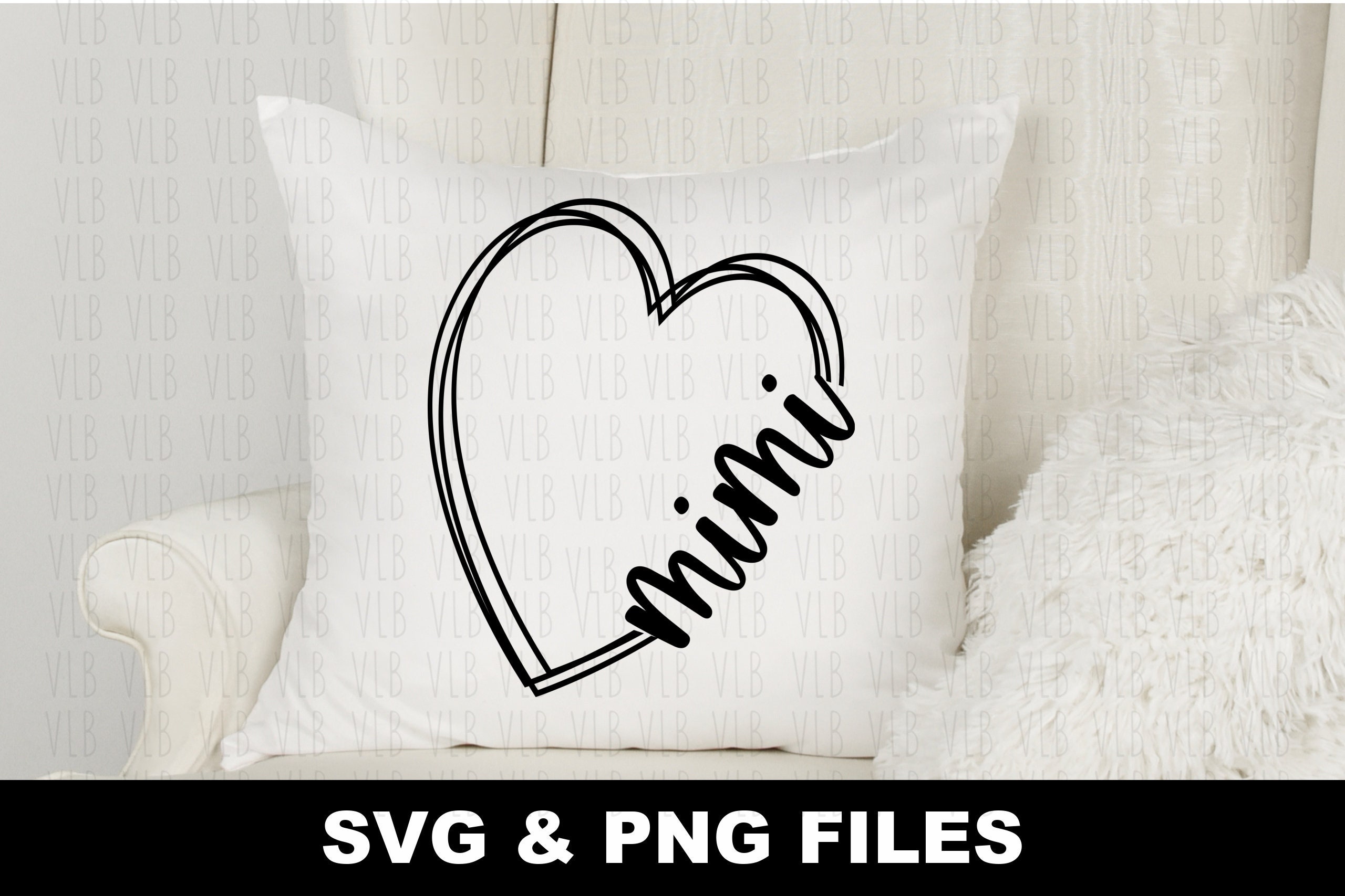 MIMI HEART FRAME Svg and Png Cricut and Silhouette Designer - Etsy